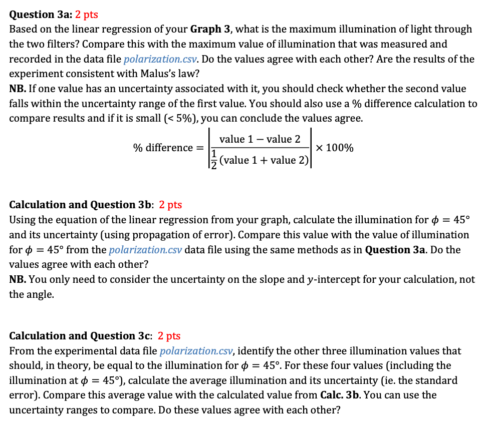 Question 3a: 2 pts Based on the linear regression of | Chegg.com