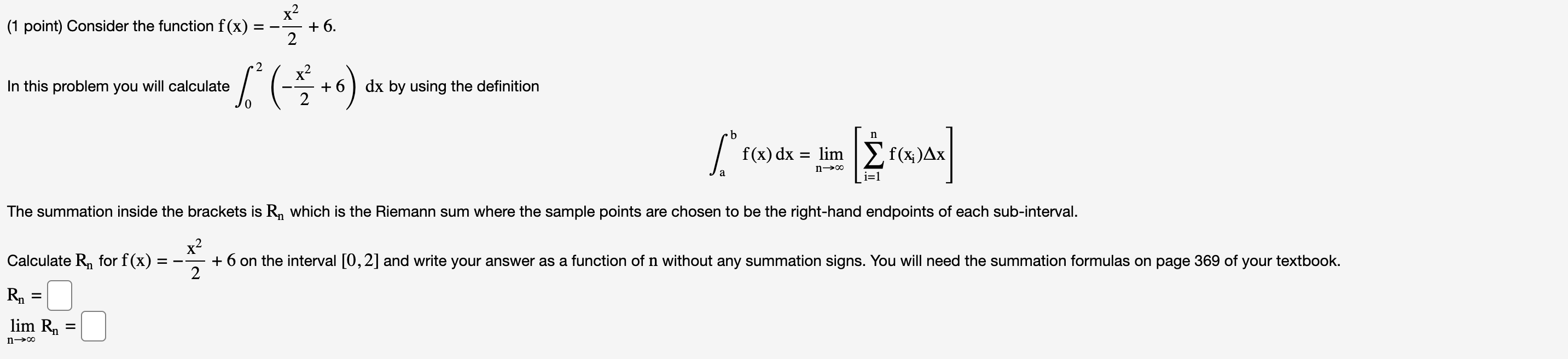 Solved (1 point) Let ∫−24f(x)dx=5,∫−20f(x)dx=2,∫24f(x)dx=7. | Chegg.com
