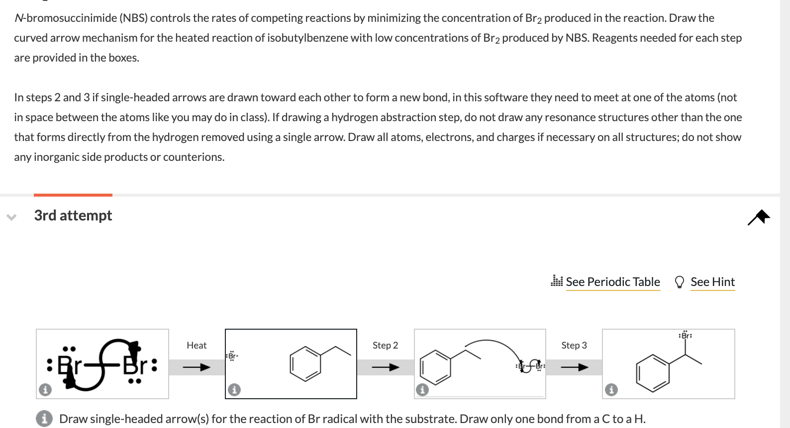 Solved N-bromosuccinimide (NBS) controls the rates of | Chegg.com
