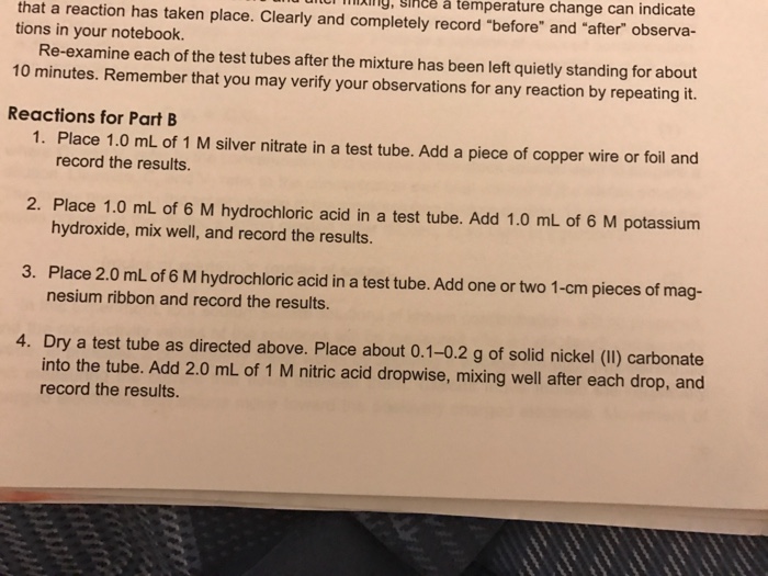 Solved Post Lab Chemical Rxns Pdf Post Lab Assignment 3243