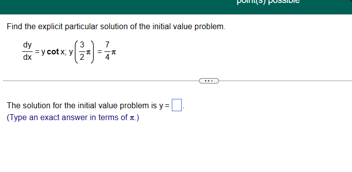 Solved Find the explicit particular solution of the initial | Chegg.com