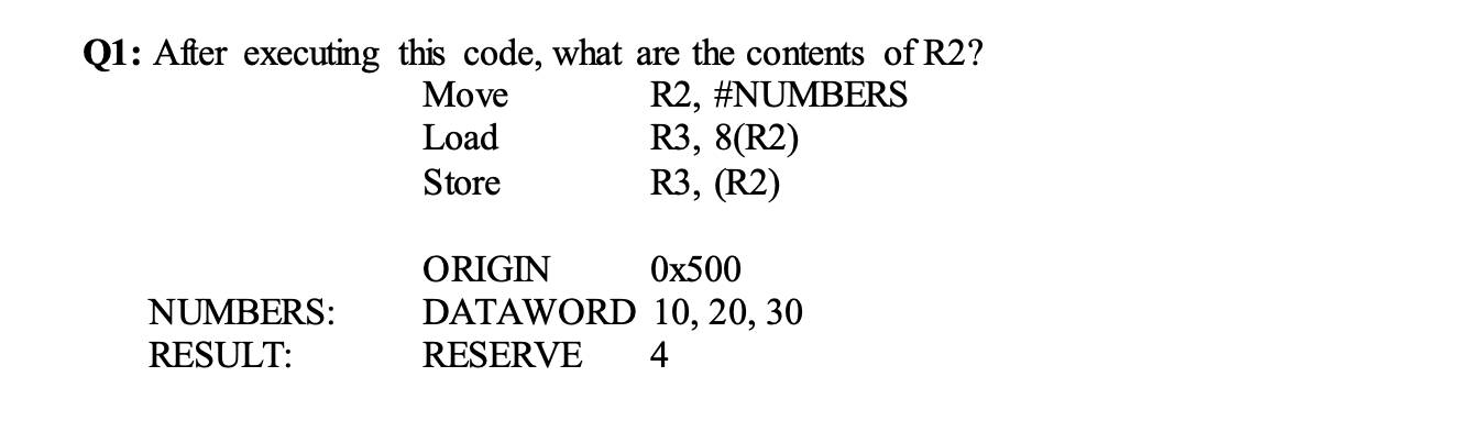 Solved (1: Affer executing thic code what are the contents | Chegg.com