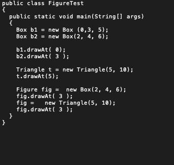Class for simple character graphics figures to be | Chegg.com