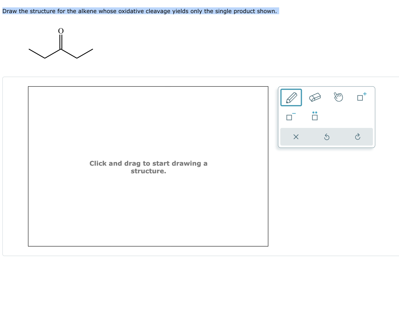 Solved Draw the structure for the alkene whose oxidative | Chegg.com