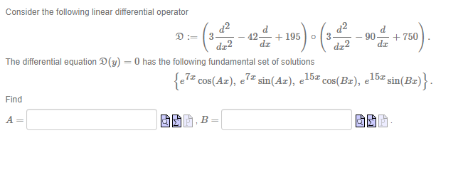 Solved Consider the following linear differential operator | Chegg.com