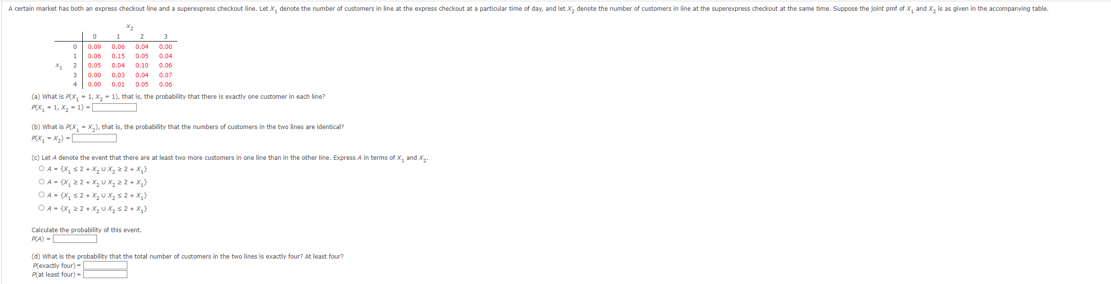 \begin{tabular}{cc|cccc} \multicolumn{1}{c}{} & & | Chegg.com