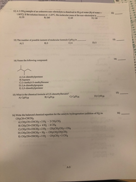 Solved Lexcent role 1, whlch are AgX so 12) A 2.154 g sample | Chegg.com