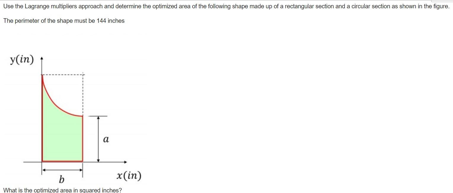 Solved Use the Lagrange multipliers approach and determine | Chegg.com