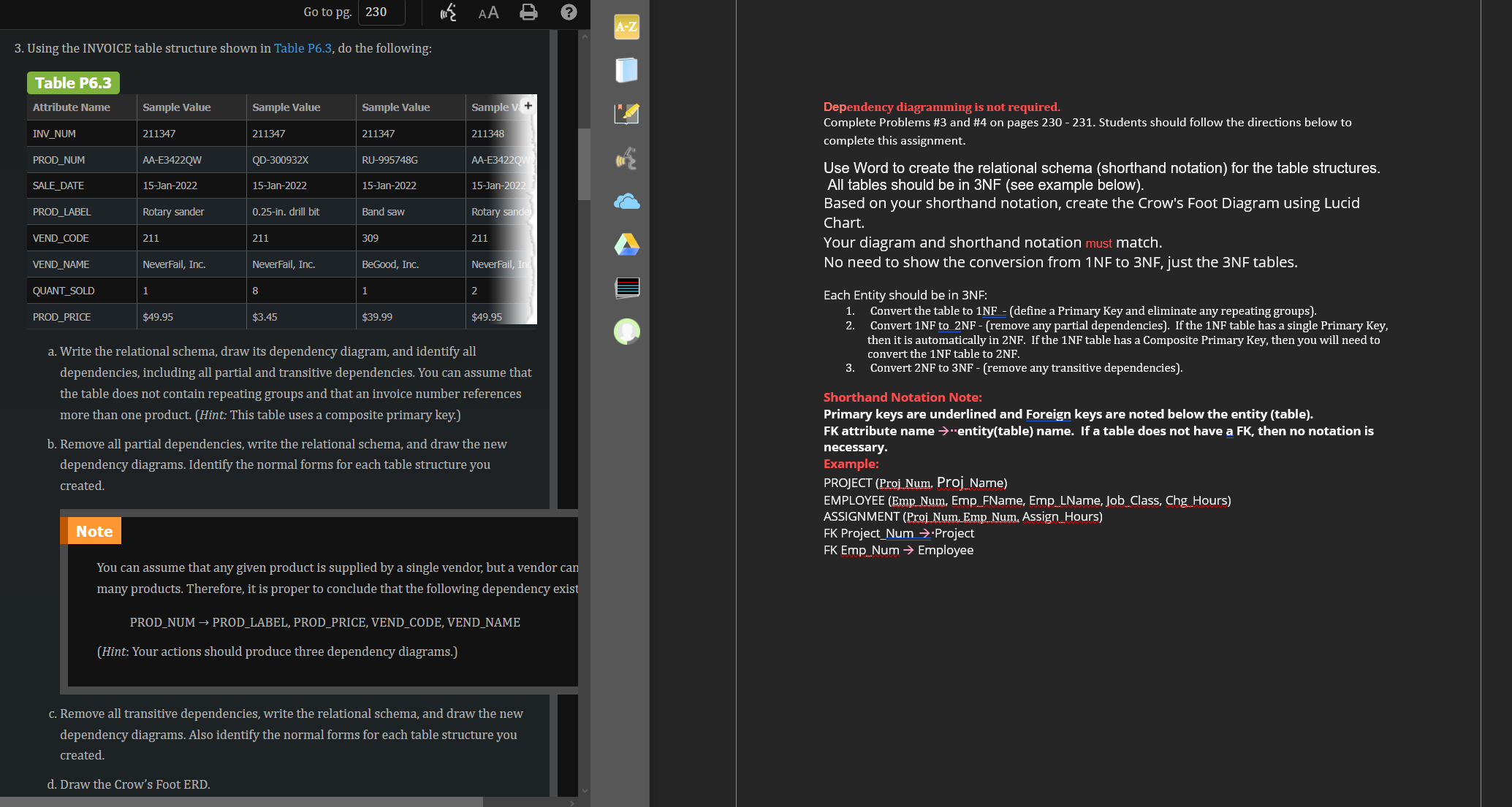 Solved 3. Using the INVOICE table structure shown in Table | Chegg.com