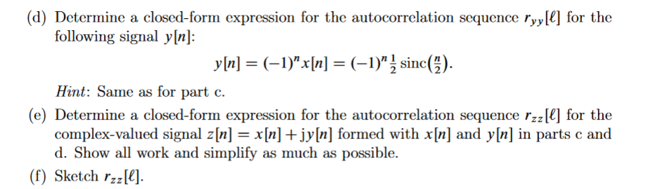 Solved Deterministic correlation (a) Consider real-valued | Chegg.com