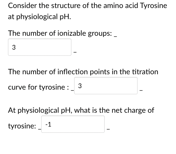 Solved Consider the structure of the amino acid Tyrosine at | Chegg.com