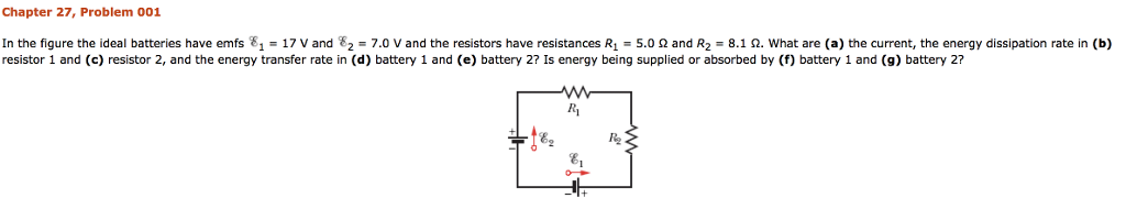 Solved Chapter 27, Problem 001 In the figure the ideal | Chegg.com