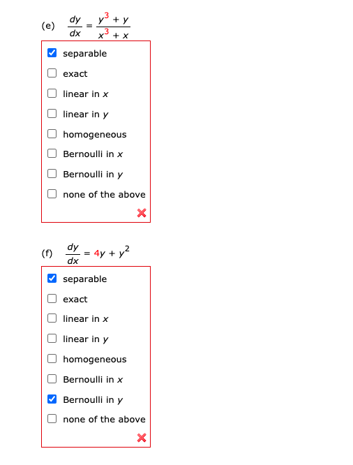 Solved Classify each differential equation as separable, | Chegg.com