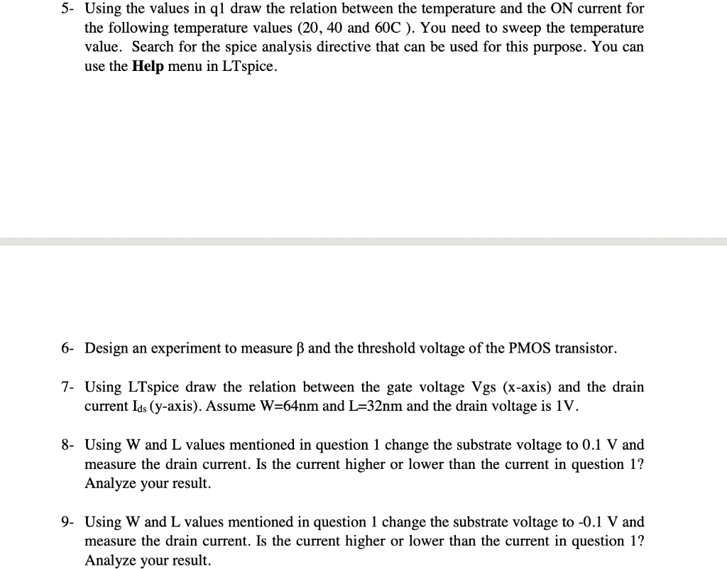 Solved Please solve using LTspice - provide a screenshot | Chegg.com