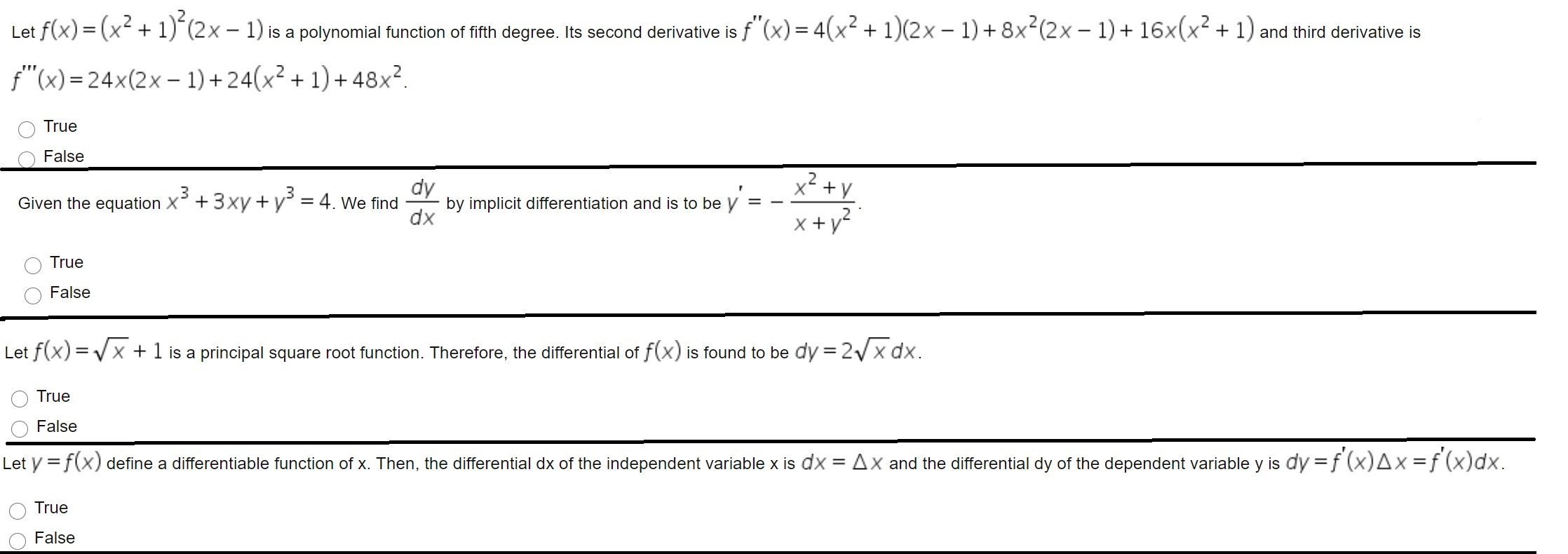 Solved Let f(x)=(x? + 1)^(2x – 1) is a polynomial function | Chegg.com