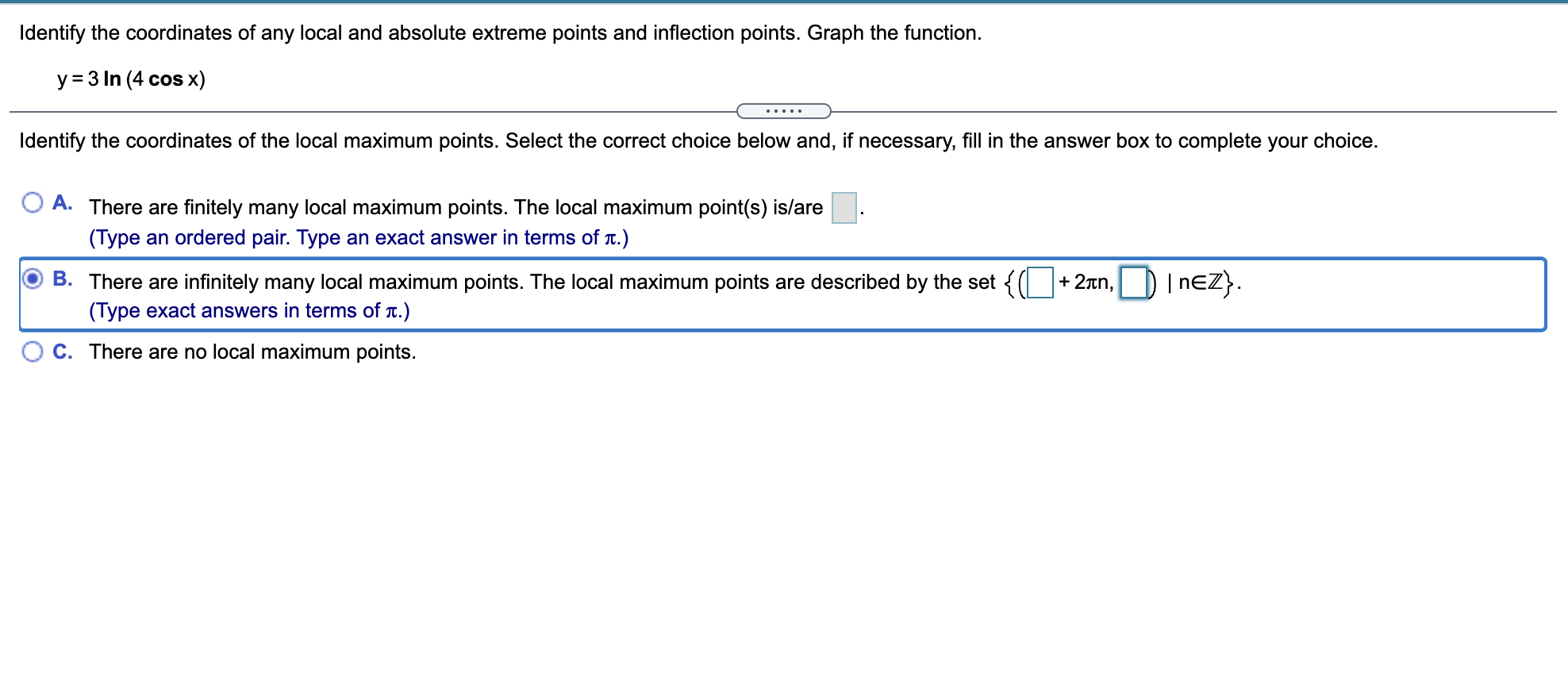 Solved Identify the coordinates of any local and absolute | Chegg.com