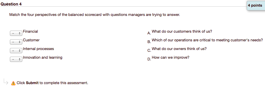 Solved Question 4 4 points Match the four perspectives of | Chegg.com