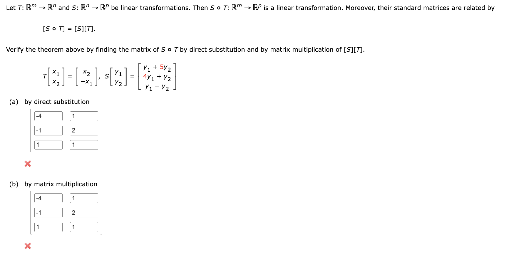 Solved Let T:Rm→Rn and S:Rn→Rp be linear transformations. | Chegg.com