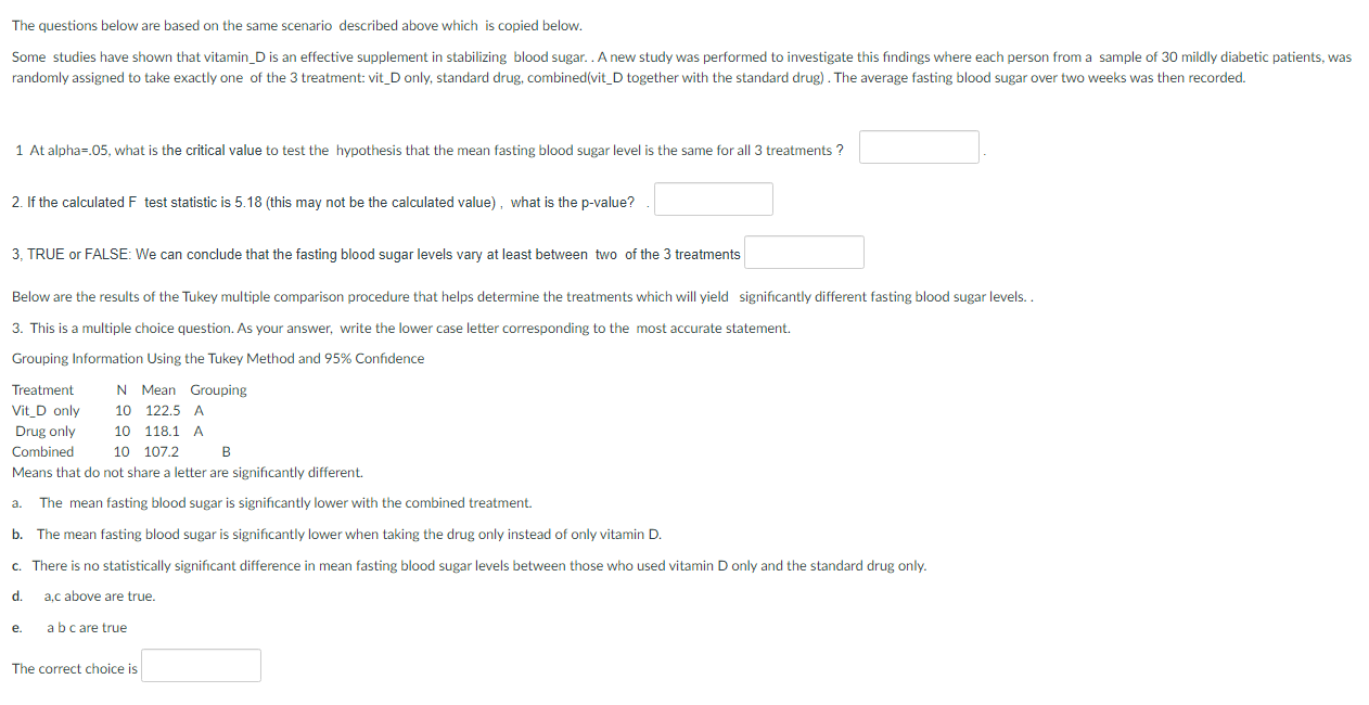 Solved The questions below are based on the same scenario | Chegg.com