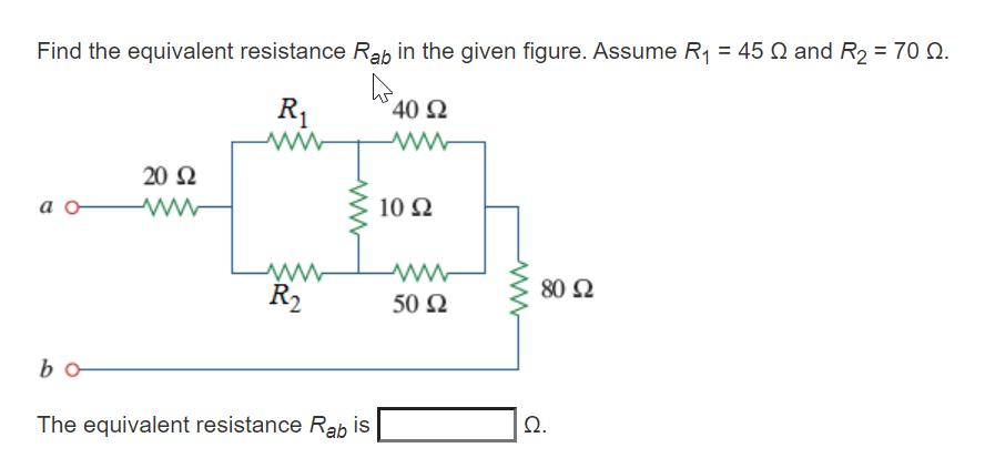 Solved Find the equivalent resistance Rab in the given | Chegg.com