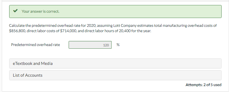 Solved Lott Company uses a job order cost system and applies | Chegg.com