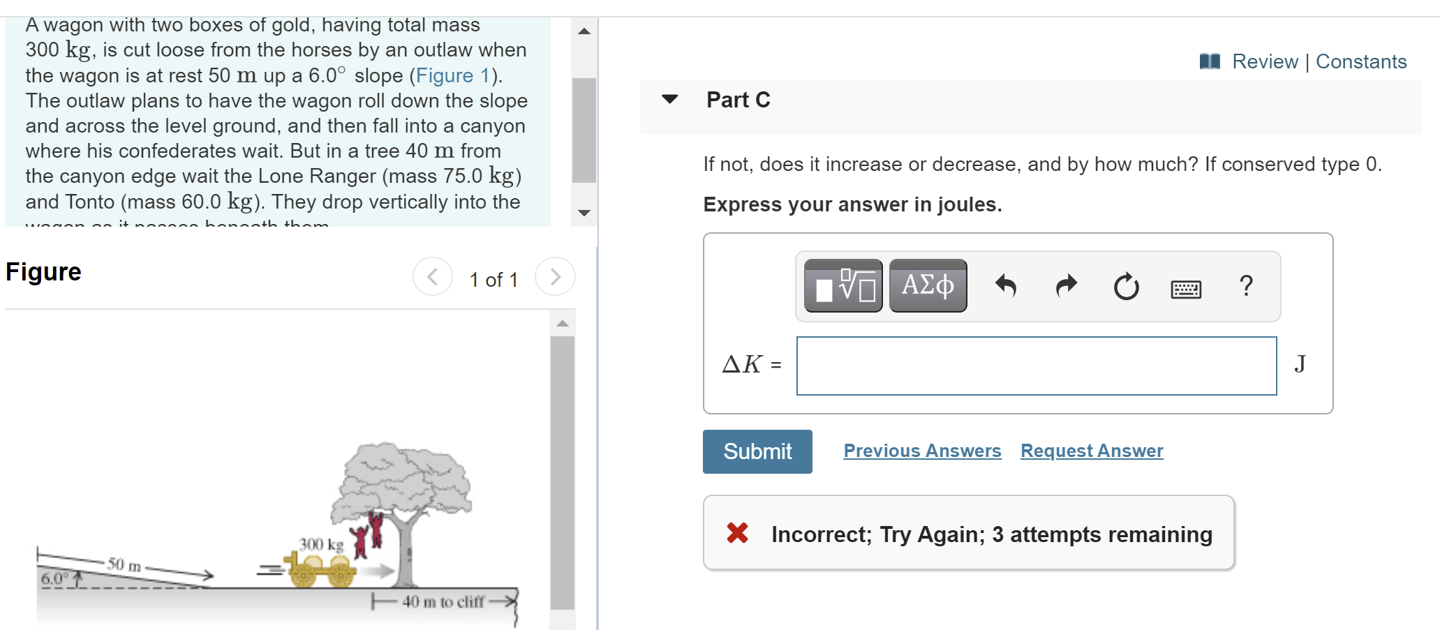 Solved II Review Constants Part C A wagon with two boxes of | Chegg.com