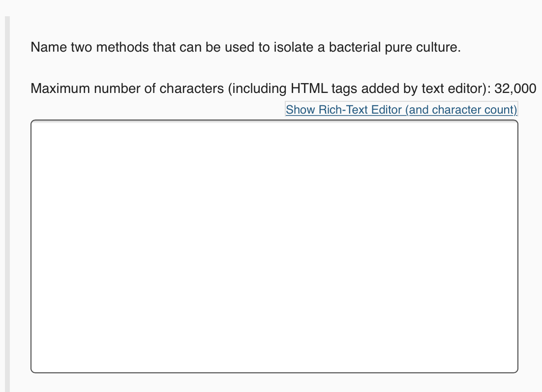 Solved Name two methods that can be used to isolate a | Chegg.com