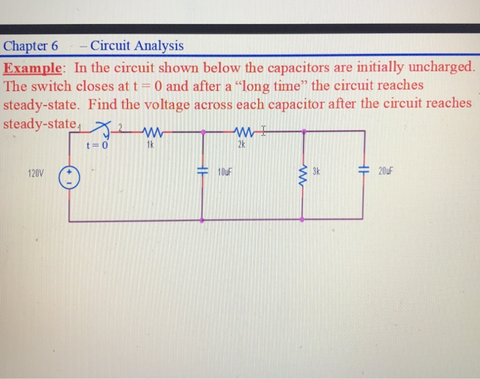 Solved Chapter 6 Circuit Analysis Example: In the circuit | Chegg.com
