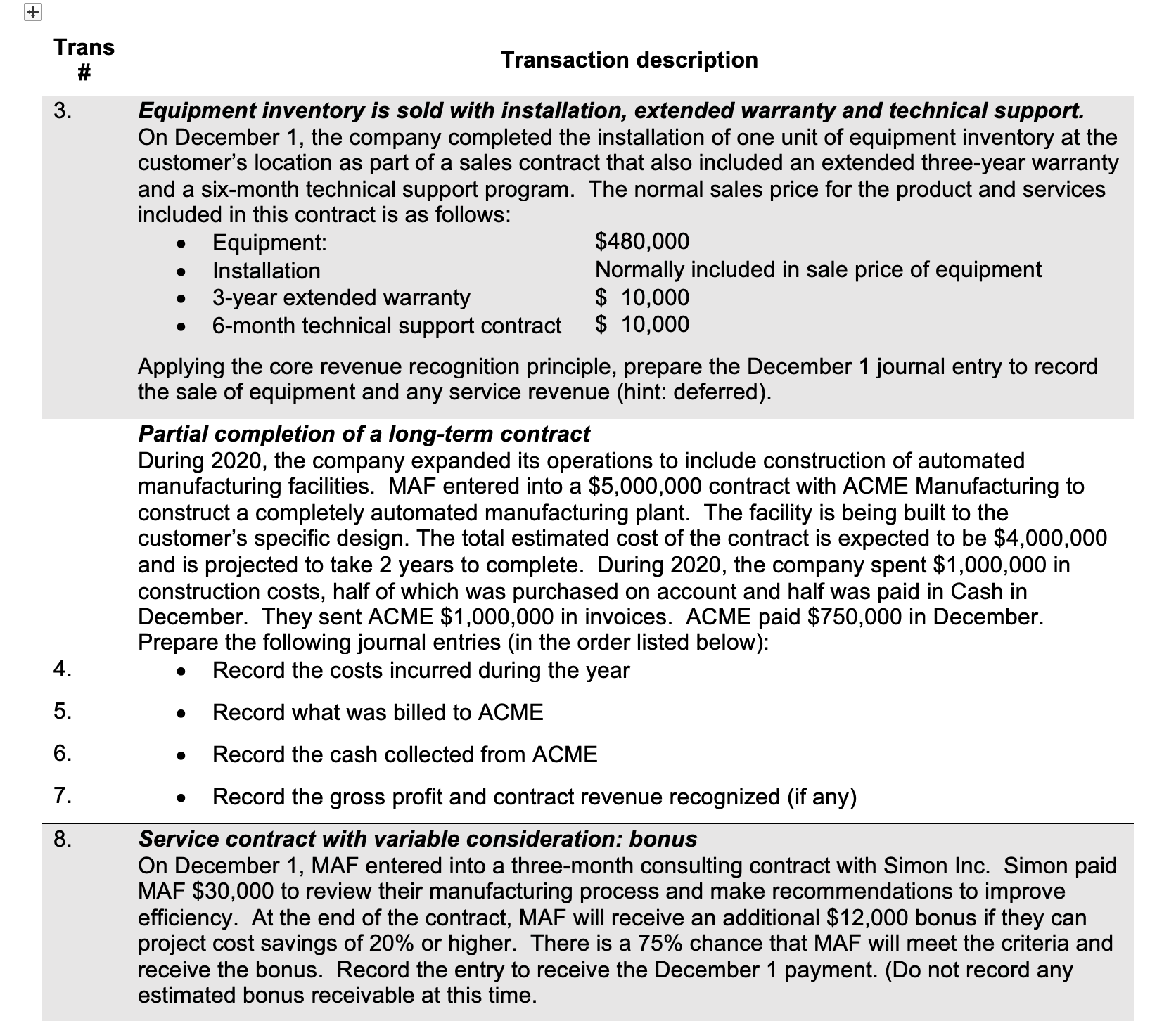 Solved December Chapter 6 Transactions – record journal | Chegg.com