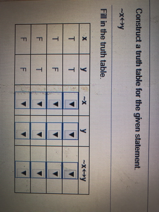 Solved Construct a truth table for the staterment (rAs)(rvs) | Chegg.com