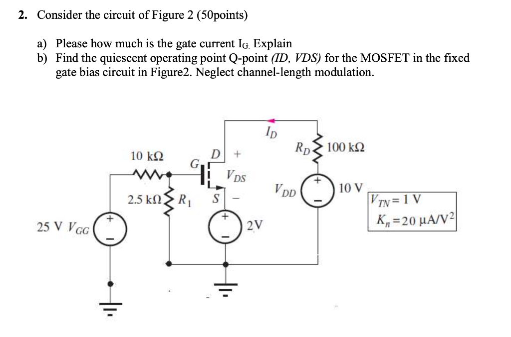 Solved 2. Consider the circuit of Figure 2 (50points) a) | Chegg.com