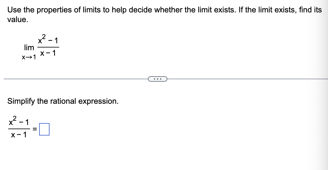 Solved Simplify the rational expression.x2-1x-1= | Chegg.com