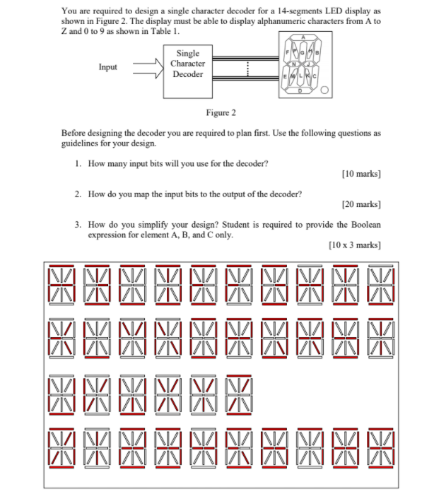 Solved You are required to design a single character decoder | Chegg.com