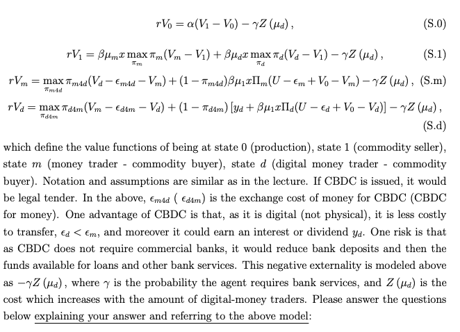 Solved CBDC (Central Bank Digital Currency). Many | Chegg.com