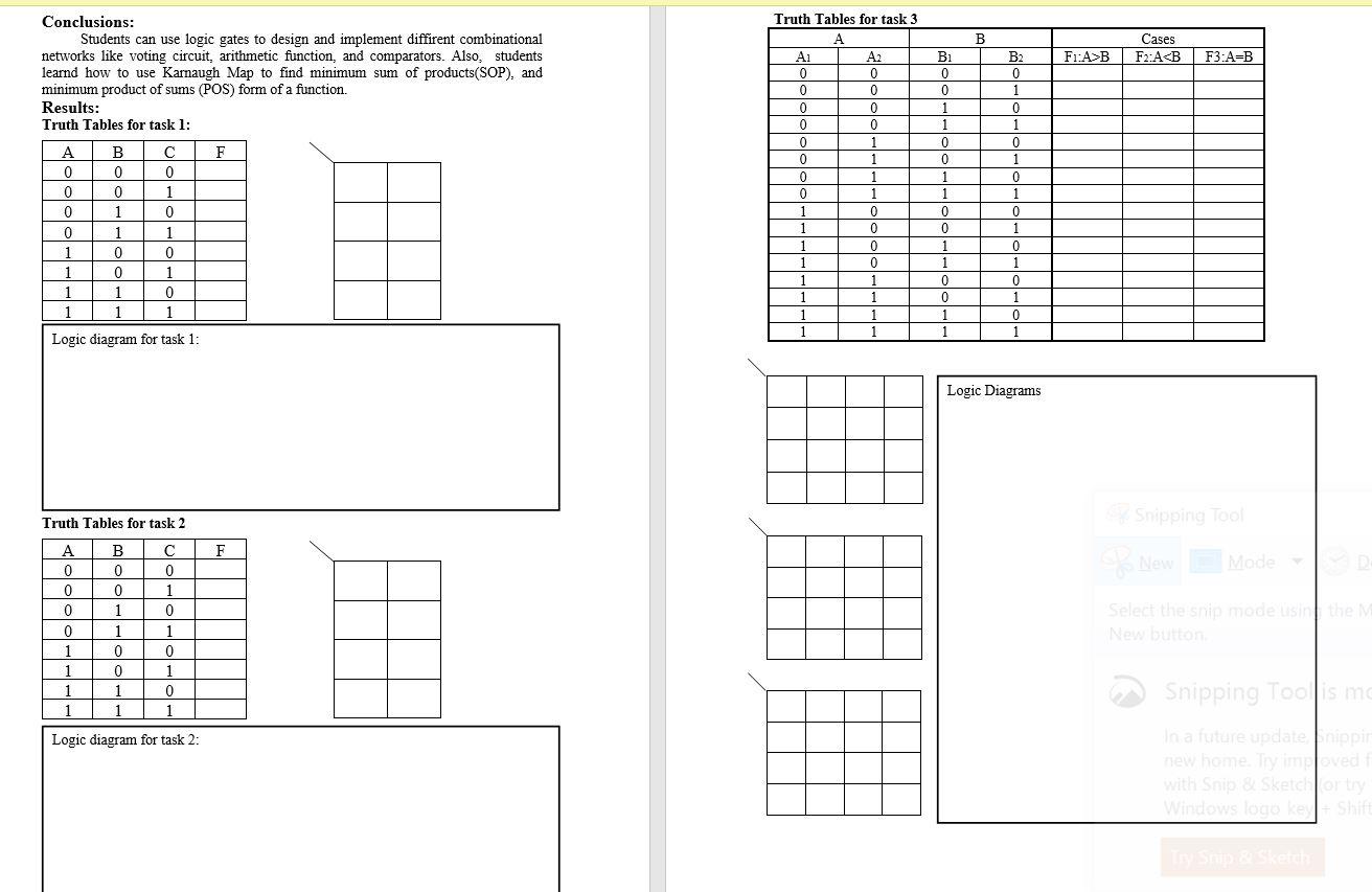 Solved Experiment 2 Boolean Equations & Comparators Scope of | Chegg.com