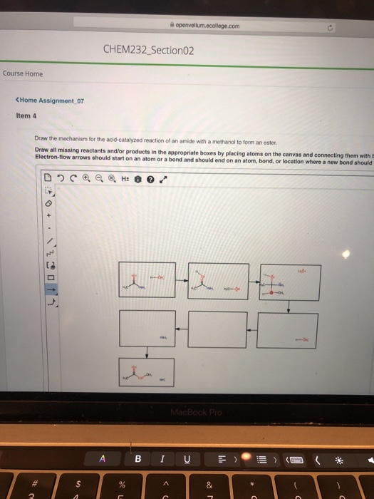 Solved openvellum.ecollege.com CHEM232 Section02 Course Home | Chegg.com