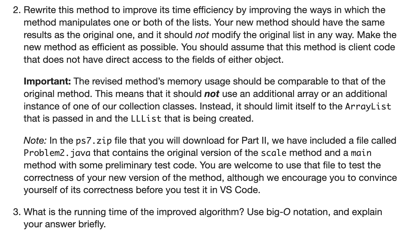 Solved Problem 2: Scaling a list of integers 10 points | Chegg.com