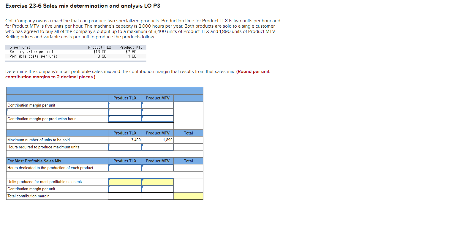Solved Exercise 23-4 Scrap or rework LO P2 A company with | Chegg.com