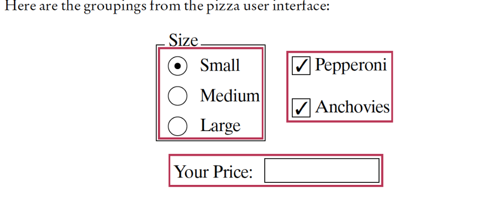 Solved ser interface: Here are the groupings trom the pizza | Chegg.com