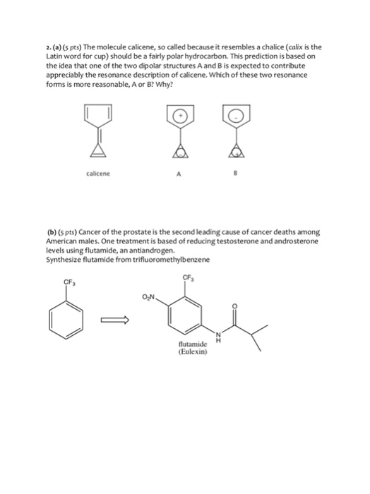 Solved 2. (a) (s pts) The molecule calicene, so called | Chegg.com