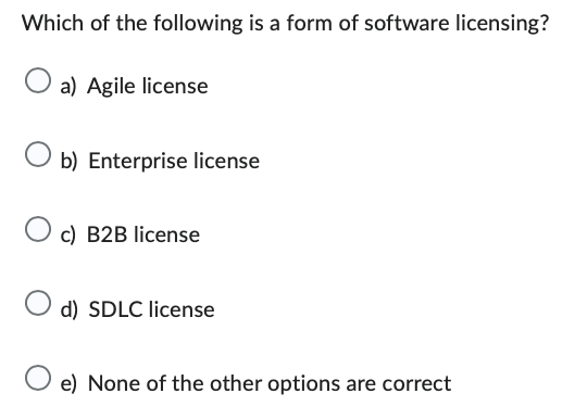 Solved Which of the following is a form of software | Chegg.com