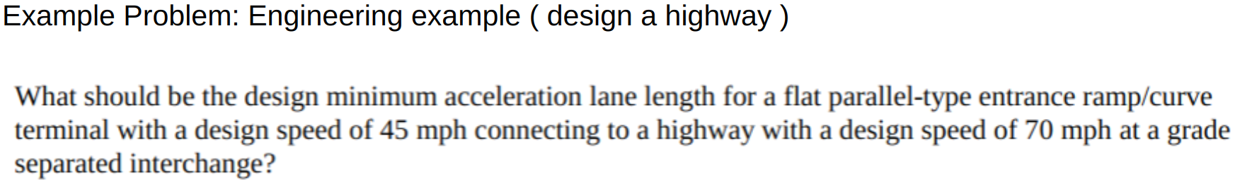 Solved Example Problem: Engineering example ( design a | Chegg.com