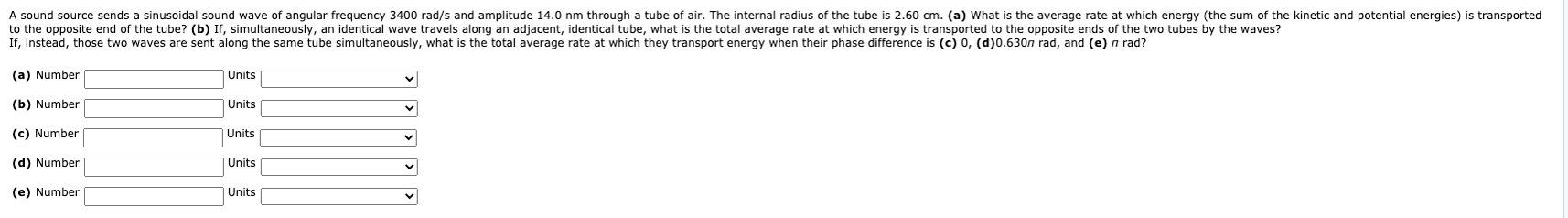 Solved A sound source sends a sinusoidal sound wave of | Chegg.com