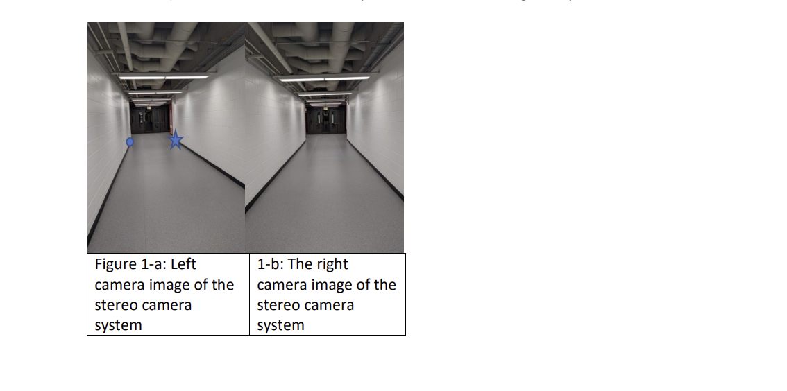Solved 1) Given the following two left and right camera | Chegg.com