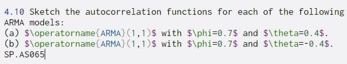 Solved 4.10 Sketch the autocorrelation functions for each of | Chegg.com