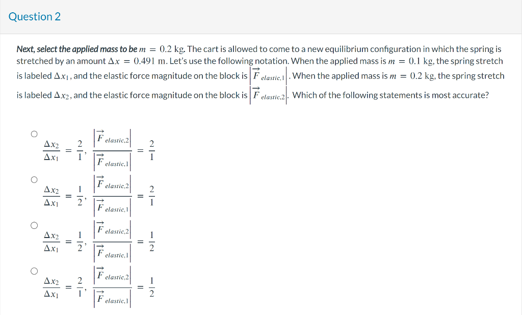 Solved Suppose a spring has length L0 when neither stretched | Chegg.com