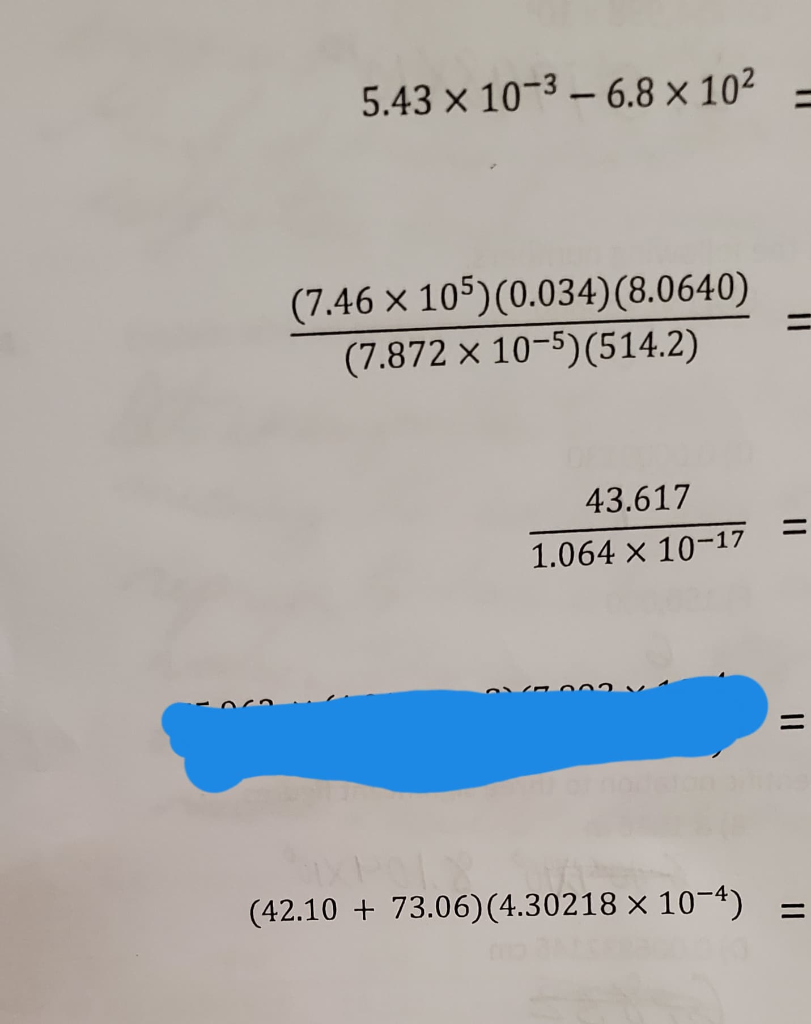 Solved WRITE FINAL ANSWER IN SCIENTIFIC NOTATION WITH THE | Chegg.com