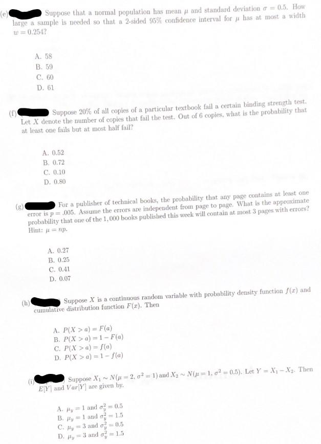 Solved 3. Multiple Choice, Circle all answers that apply. | Chegg.com