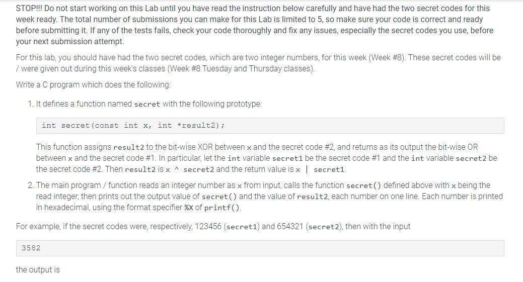 Solved STOP!!! Do not start working on this Lab until you | Chegg.com