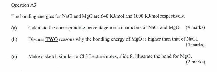 Solved lonic Bonding - Example o lonic bonding in Naci 381 | Chegg.com